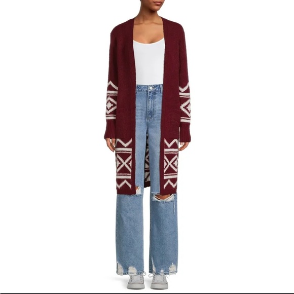 No Boundaries | Sweaters | Nwt No Boundaries Juniors Pattern Duster ...